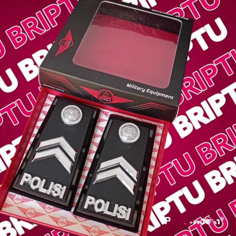 Jual pangkat pdh briptu doff, aksesoris polisi, atribut polisi , pdh ...
