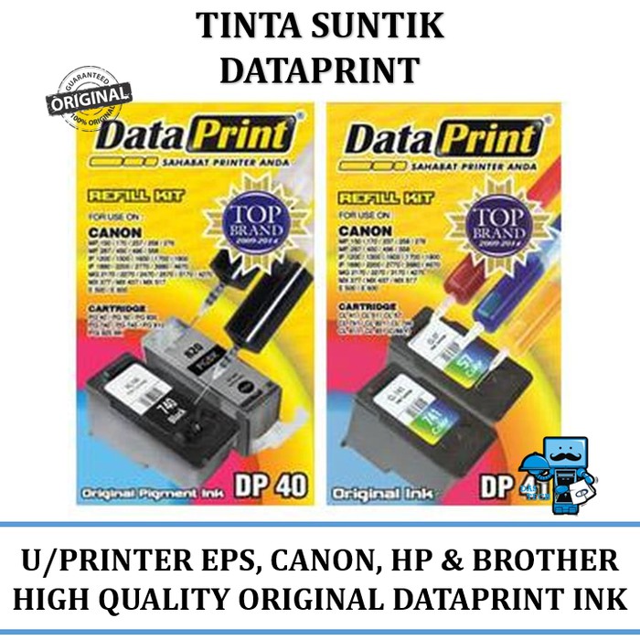 Jual Tinta Suntik Data Print Black or Colour untuk semua Merk - Canon ...