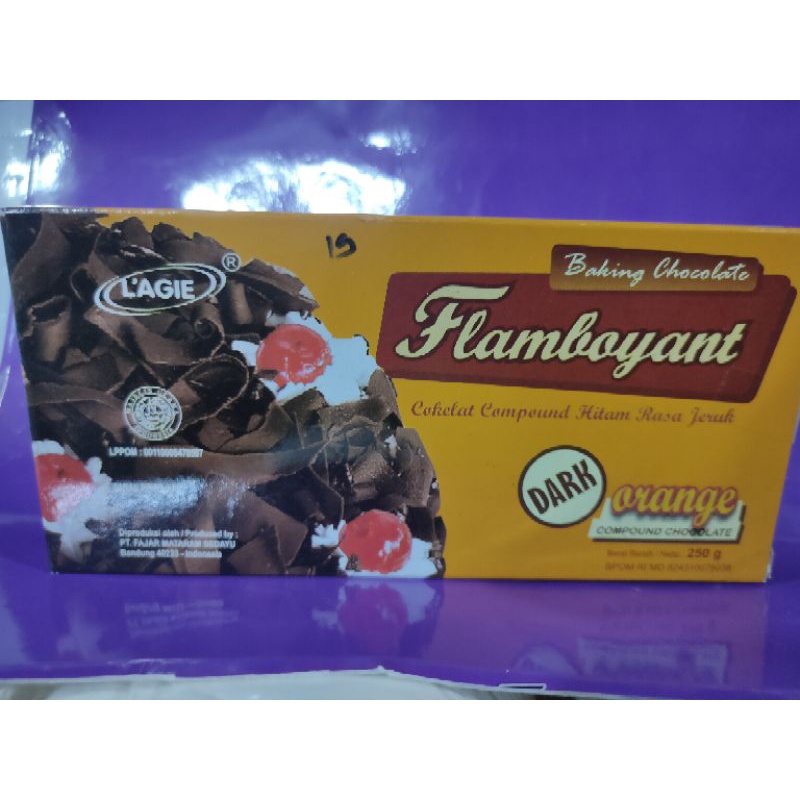 Jual CHOCOLATE DARK ORANGE 250GR COKLAT COMPOUND WARNA HITAM RASA JERUK ...