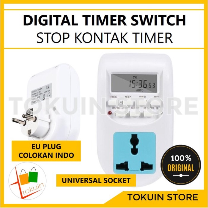 Jual Timer Stop Kontak Timer Listrik Digital Timer Switch Saklar ...