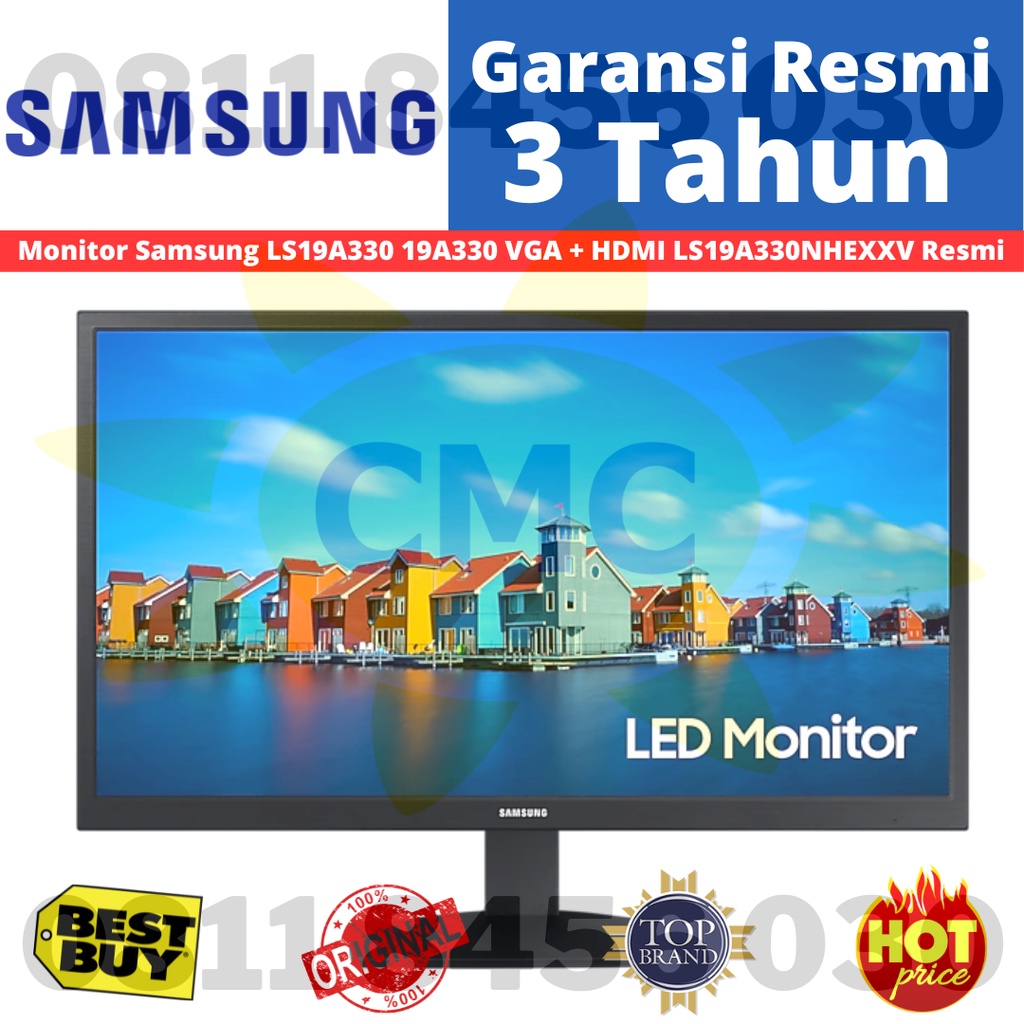 Jual LED Monitor Samsung 19 inch S19A330 HDMI LS19A330NHEXXV HDMI VGA ...