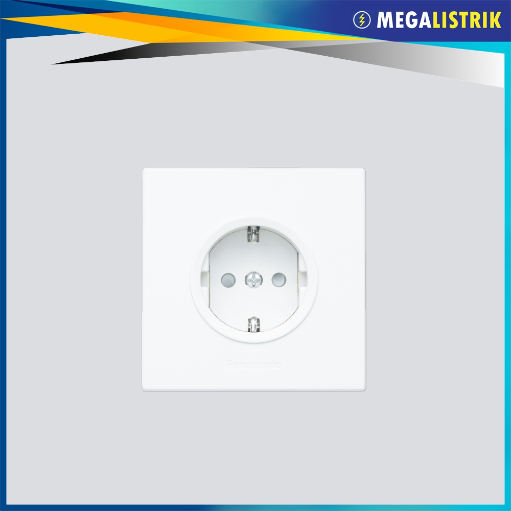 Jual PANASONIC STOP KONTAK / SOCKET OUTLET STYLE E ECO WHITE / PUTIH ...