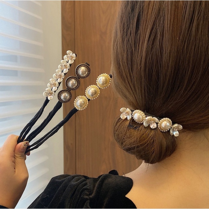 Jual Kawat Rambut Pita Rambut Ikat Rambut Korea Wanita Pita Bunga Kasai ...