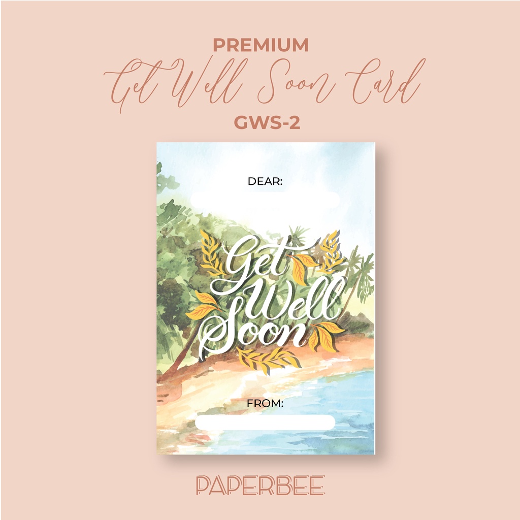 Jual Kartu Ucapan Get Well Soon / Greeting Card Get Well Soon / GWS ...
