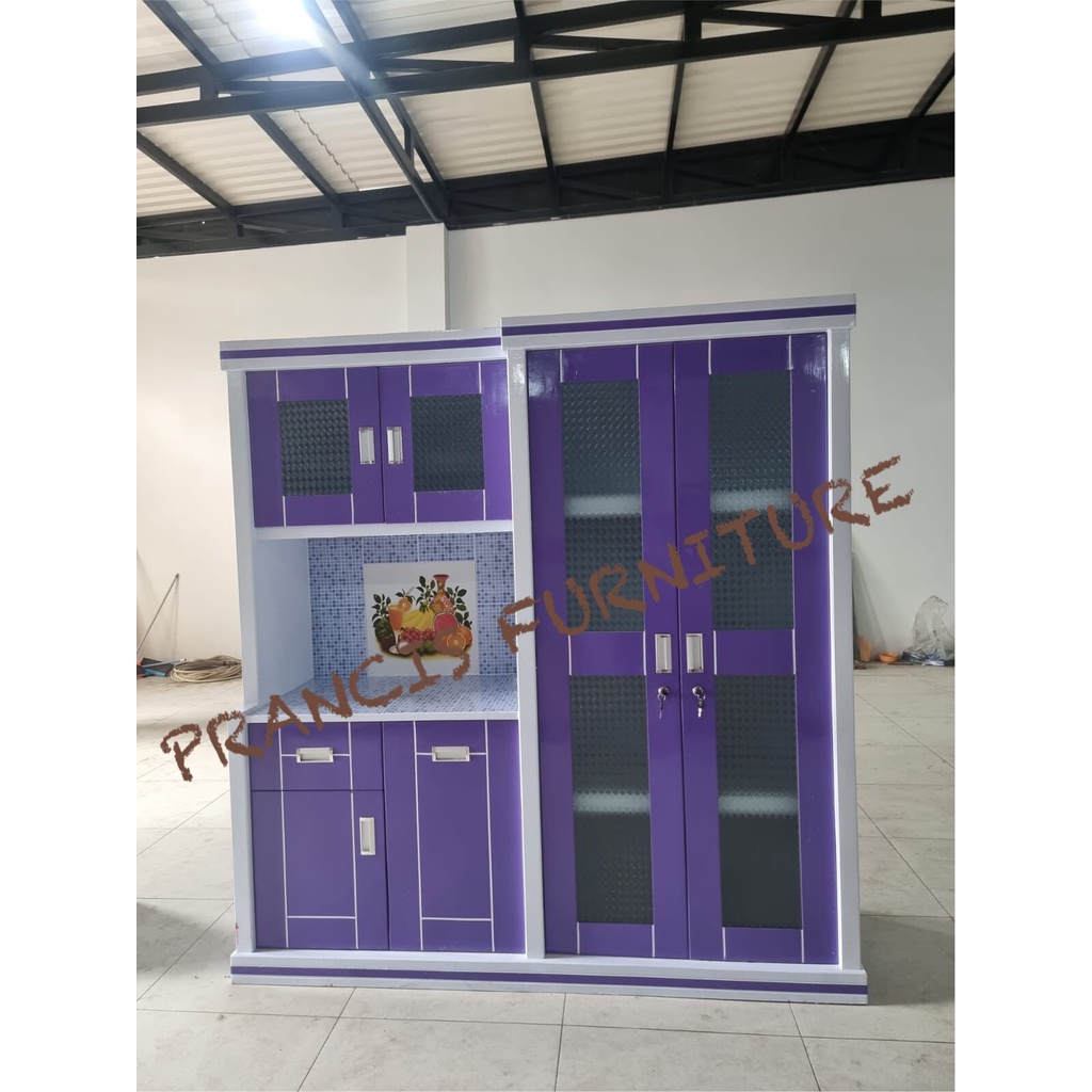 Jual LEMARI DAPUR MINIMALIS MURAH LEMARI DAPUR 4 PINTU LEMARI DAPUR ...