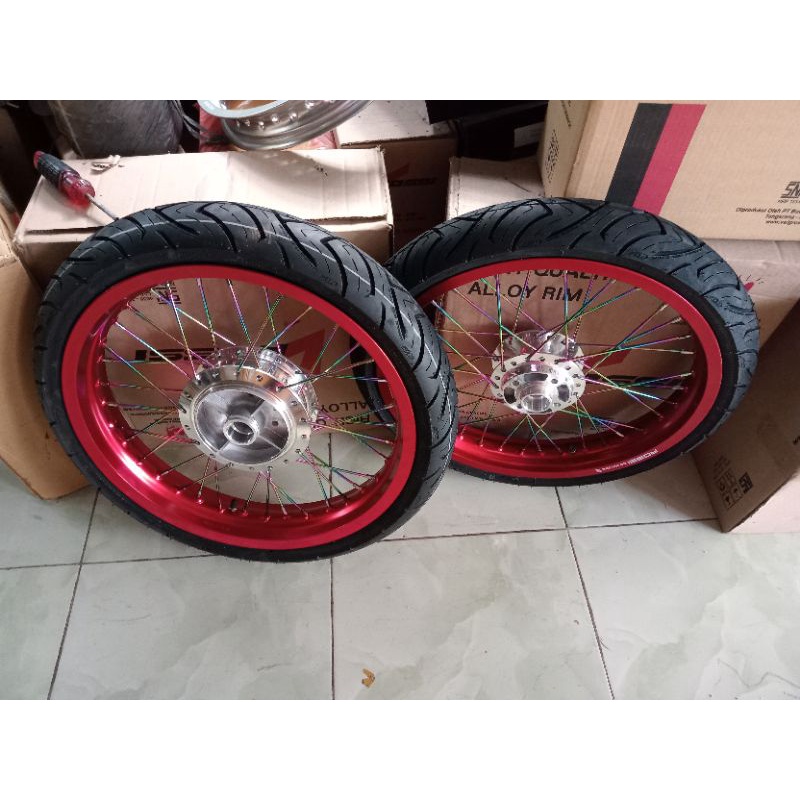 Jual velg Jari jari RX king ring 17 x250/215 plus ban siap pasang ...
