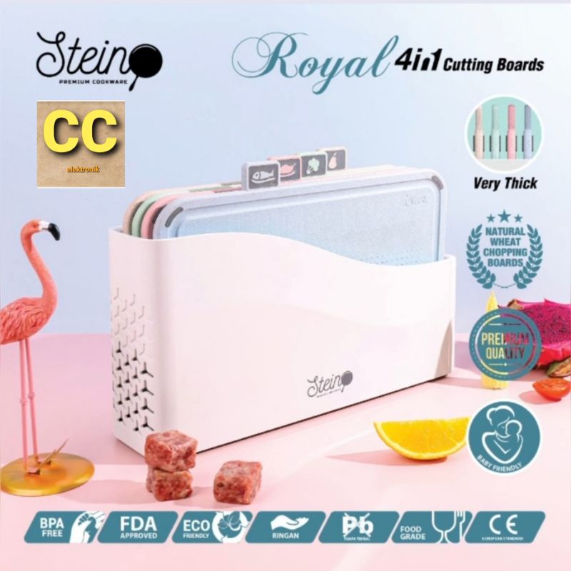 Jual Talenan Steincookware Royal Cutting Boards 4in1 Telnan Stein Cook ...