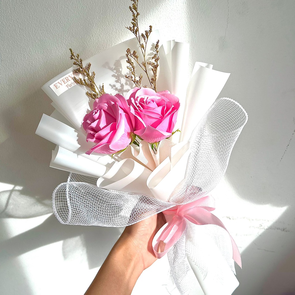 Jual Soap Flower Bucket 2Pcs 6CM / Bucket Bunga Wisuda / Small Rose ...