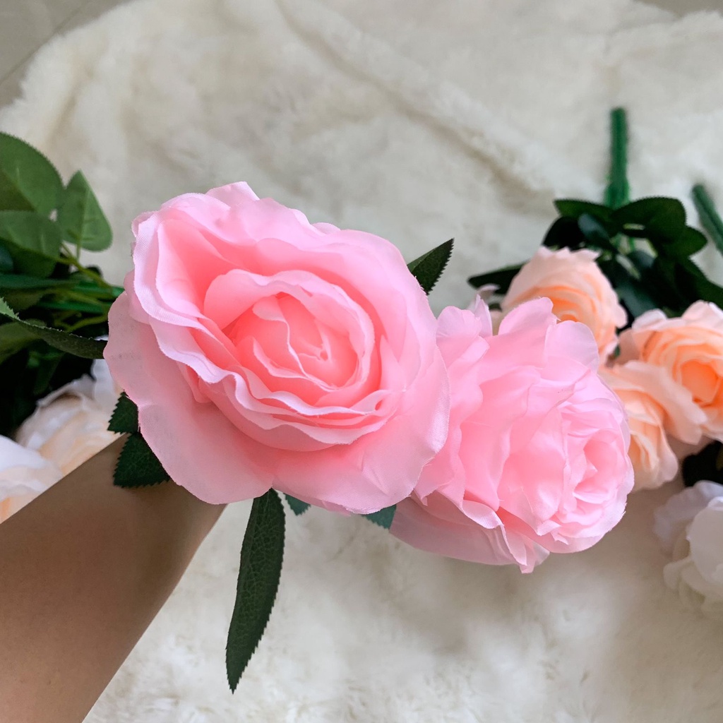 Jual Mawar 10cm Bunga Artificial Topper Cake / Hiasan Kue / Bouquet Flowers | Shopee Indonesia