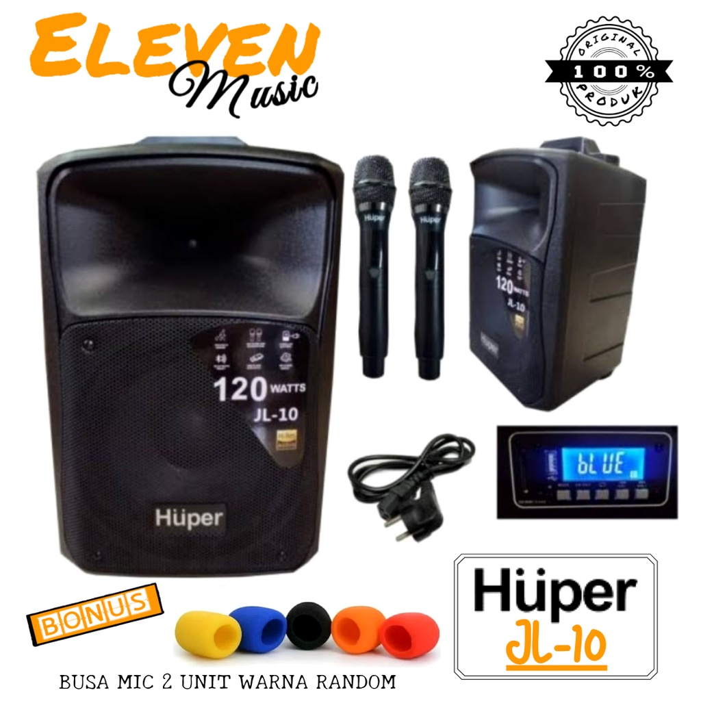 Jual Huper Jl-10 Speaker Portable Aktif Bluetooth | Shopee Indonesia