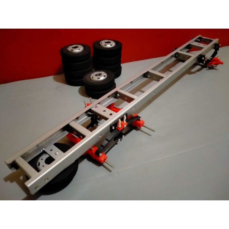 Jual Paket kit sasis tronton hino 10 ban doble tire spek miniatur | Shopee Indonesia