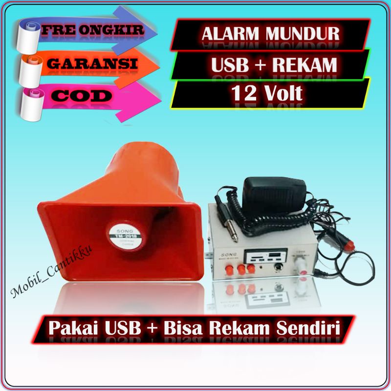 Jual Variasi Alarm Mundur Usb Bisa Rekam Mobil Truck Truk Tronton Fuso ...