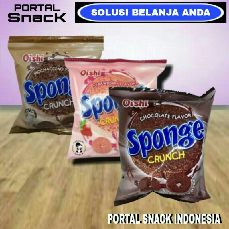 Jual SPONGE KECIL Crunch oishi 1 pack isi 20 x 9gr | Shopee Indonesia