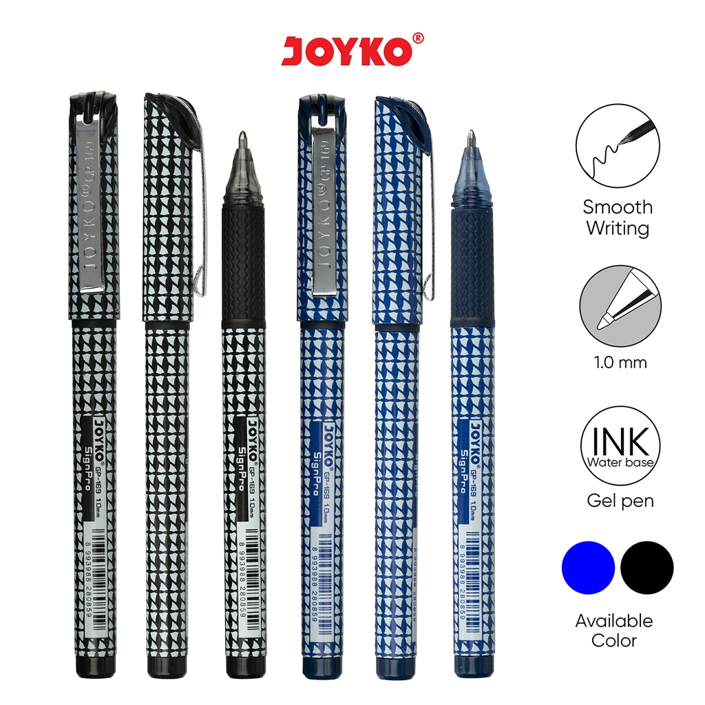 Jual Gel Pen Pulpen Pena Jel Joyko GP-169 Sign Pro 1.0 mm | Shopee ...