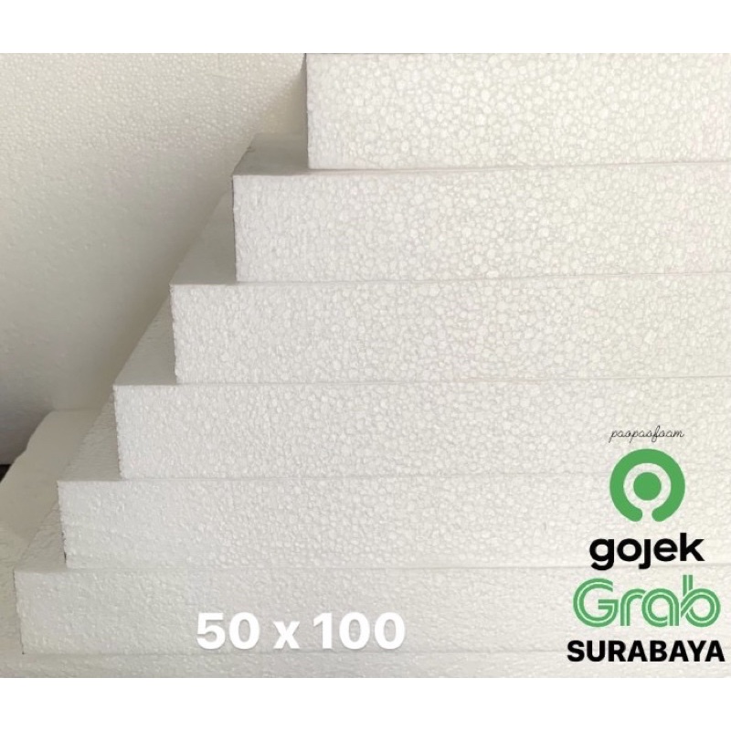 Jual Styrofoam Gabus Lembaran 50 x 100 cm tebal 5 cm (KHUSUS GOJEK/GRAB ...