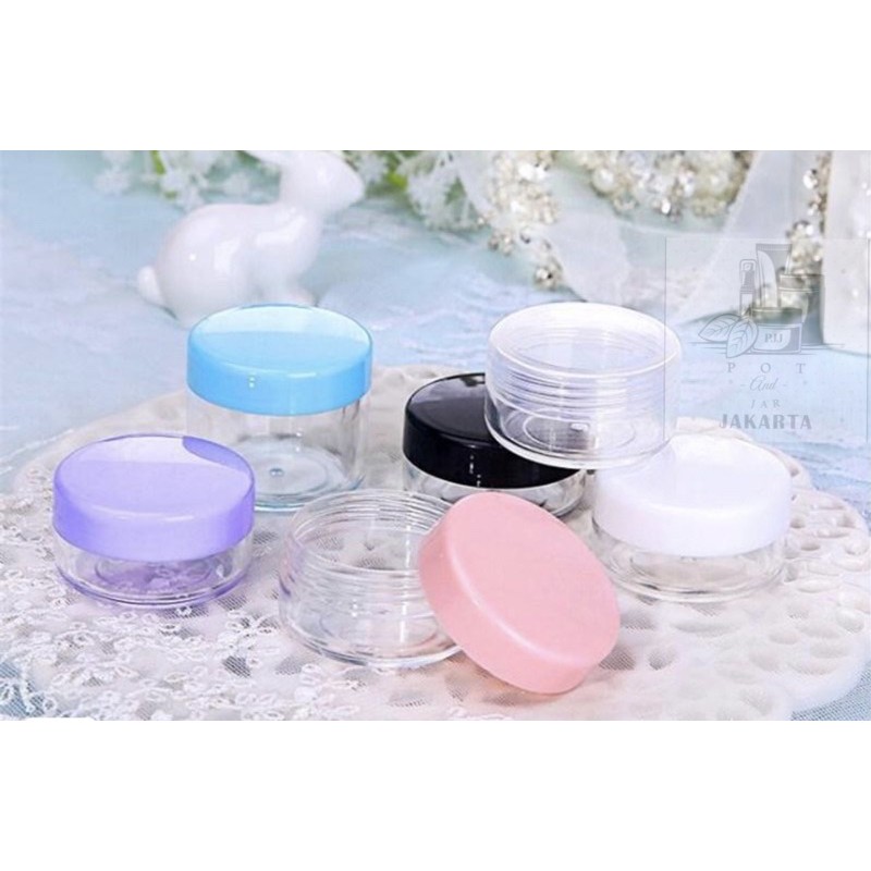 Jual (5pcs) 15gr/20gr/25gr pot jar krem/travel pot kualitas halus ...