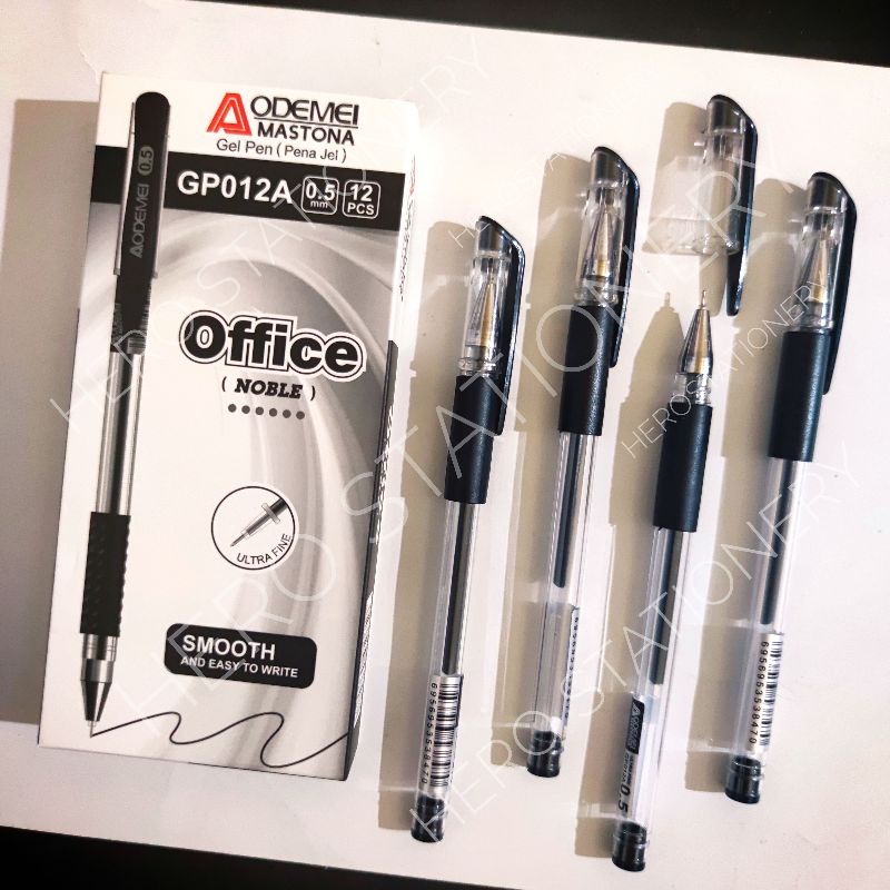 Jual Pen gel odemei office noble smooth 0.5 mm . 12 unit | Shopee Indonesia