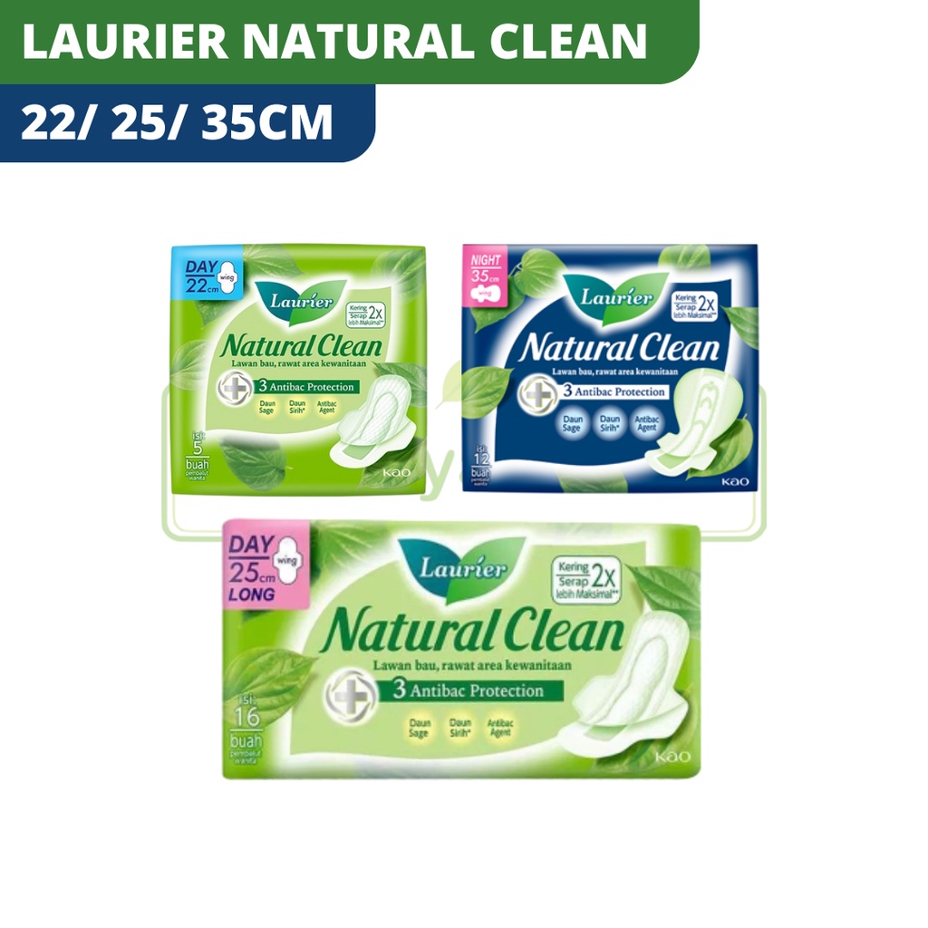 Jual PEMBALUT LAURIER NATURAL CLEAN | Shopee Indonesia
