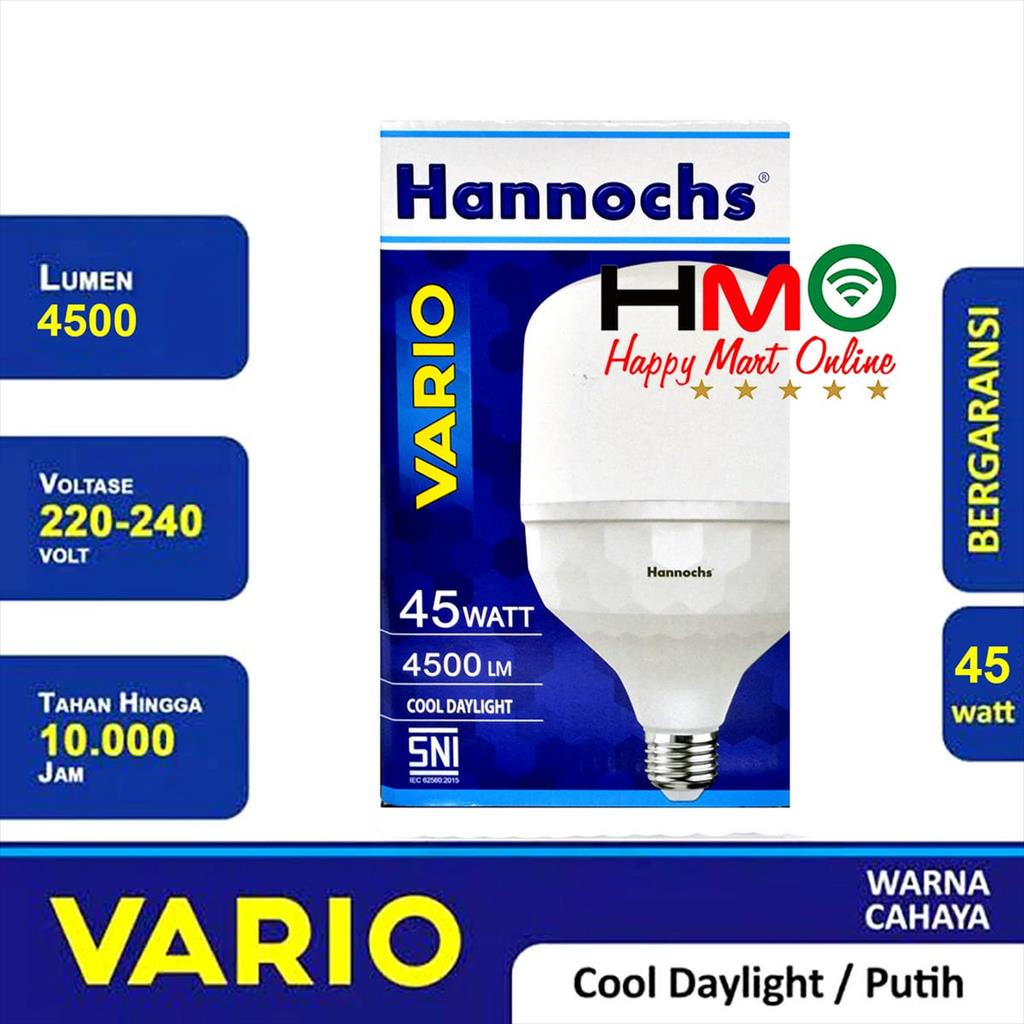 Jual Lampu Kapsul Bohlam LED Capsul Hannochs Vario 45W 45 Watt 6500K Putih | Shopee Indonesia