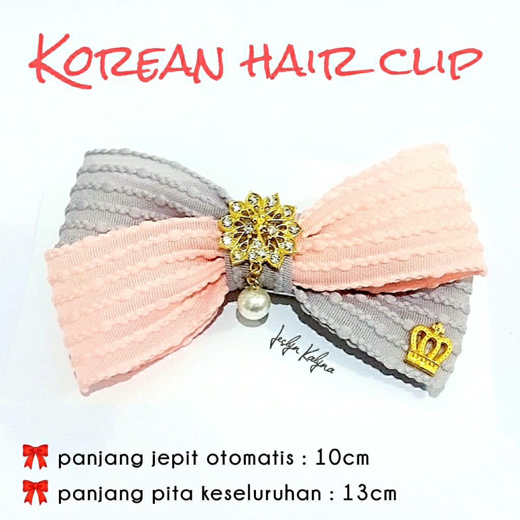 Jual Jepit rambut korea ukuran besar atau jepit otomatis import besar ...