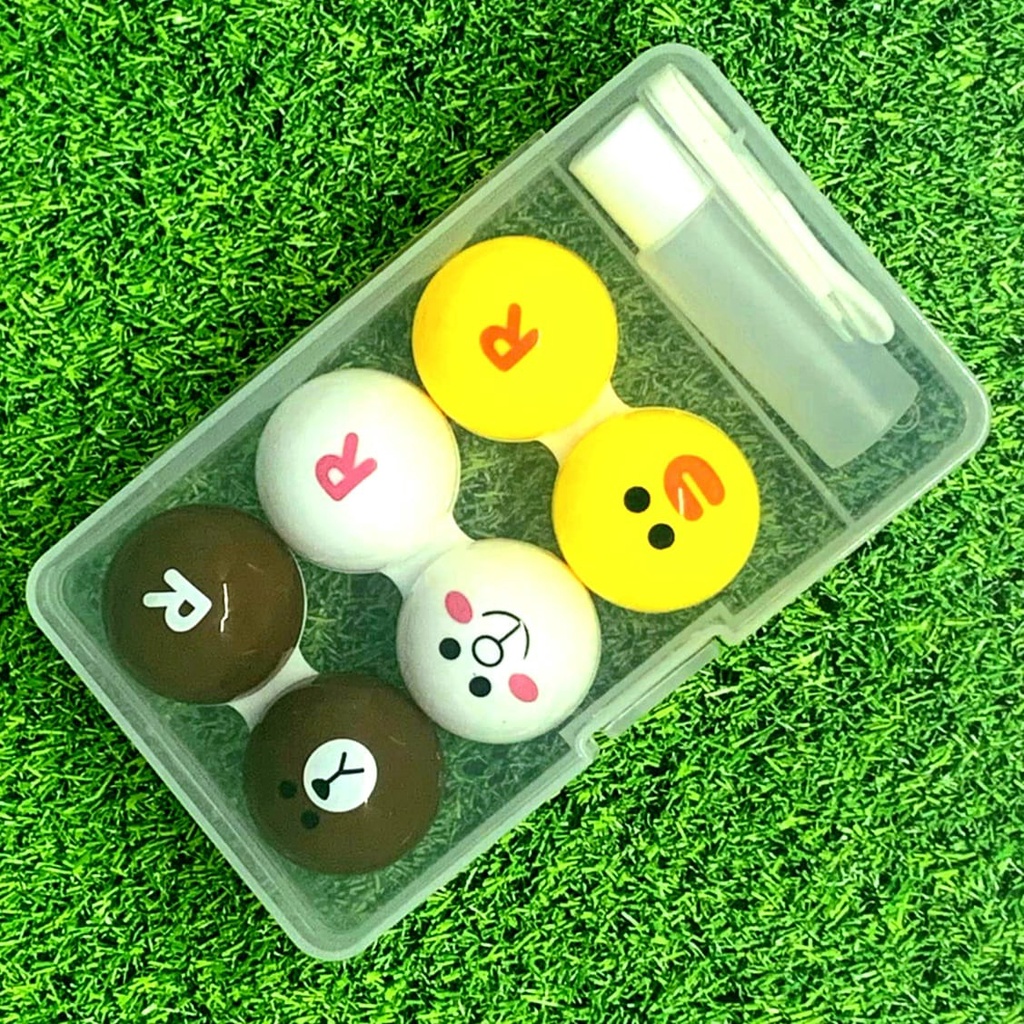 Jual KOTAK TEMPAT SOFTLENS DUAL CASE 3 IN 1 KARAKTER | Shopee Indonesia