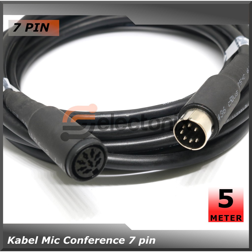 Jual Kabel Mic Conference 7 Pin | Brother Union [5m] | Shopee Indonesia