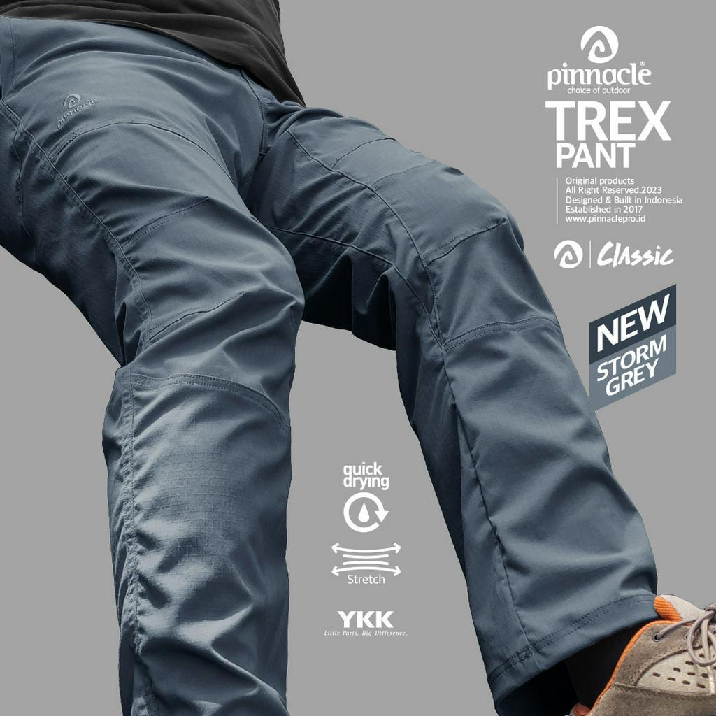 Jual Pinnacle Pro Official Trex Classic Pant - Storm Grey | Shopee ...