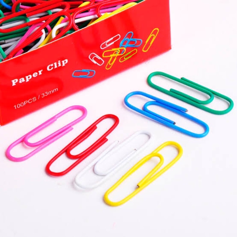Jual [3 pcs] Smile Paper Clip PC-3200JR - Warna Warni | Binder Klip ...