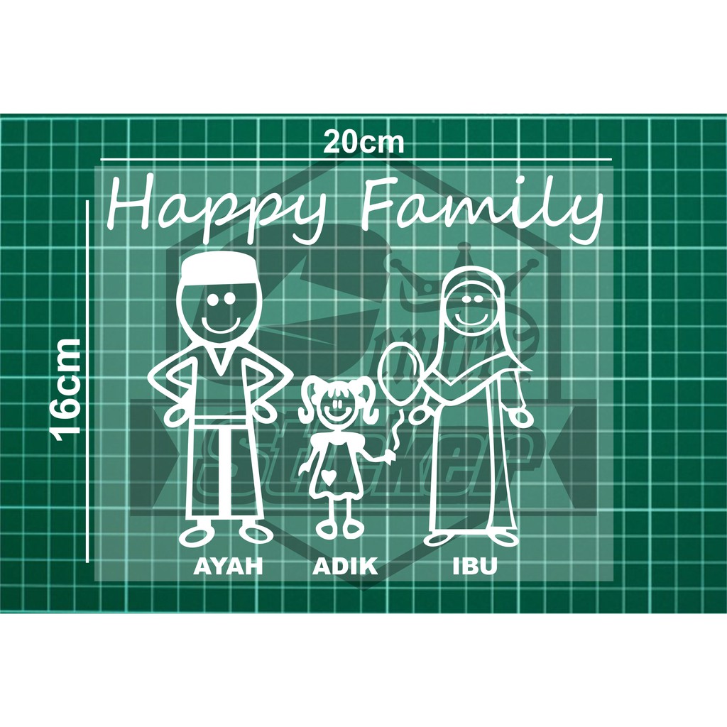 Jual stiker happy family | Shopee Indonesia