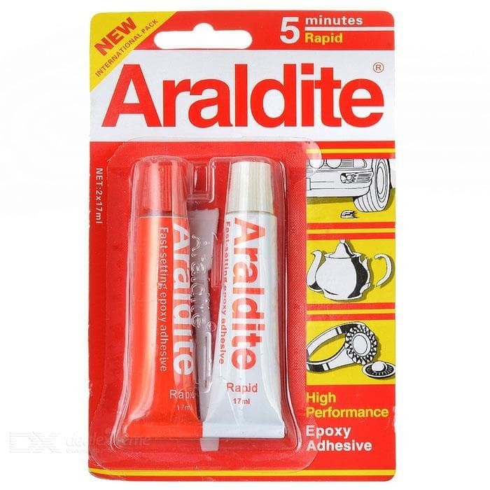 Jual Araldite LEM Merah 5 MENIT 17 ml Lem Epoxy Rapid Araldit | Shopee ...