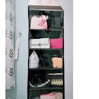 Jual Rak Tas Polos Jumbo Full Resleting 6 Susun HBO Hanging Bag ...