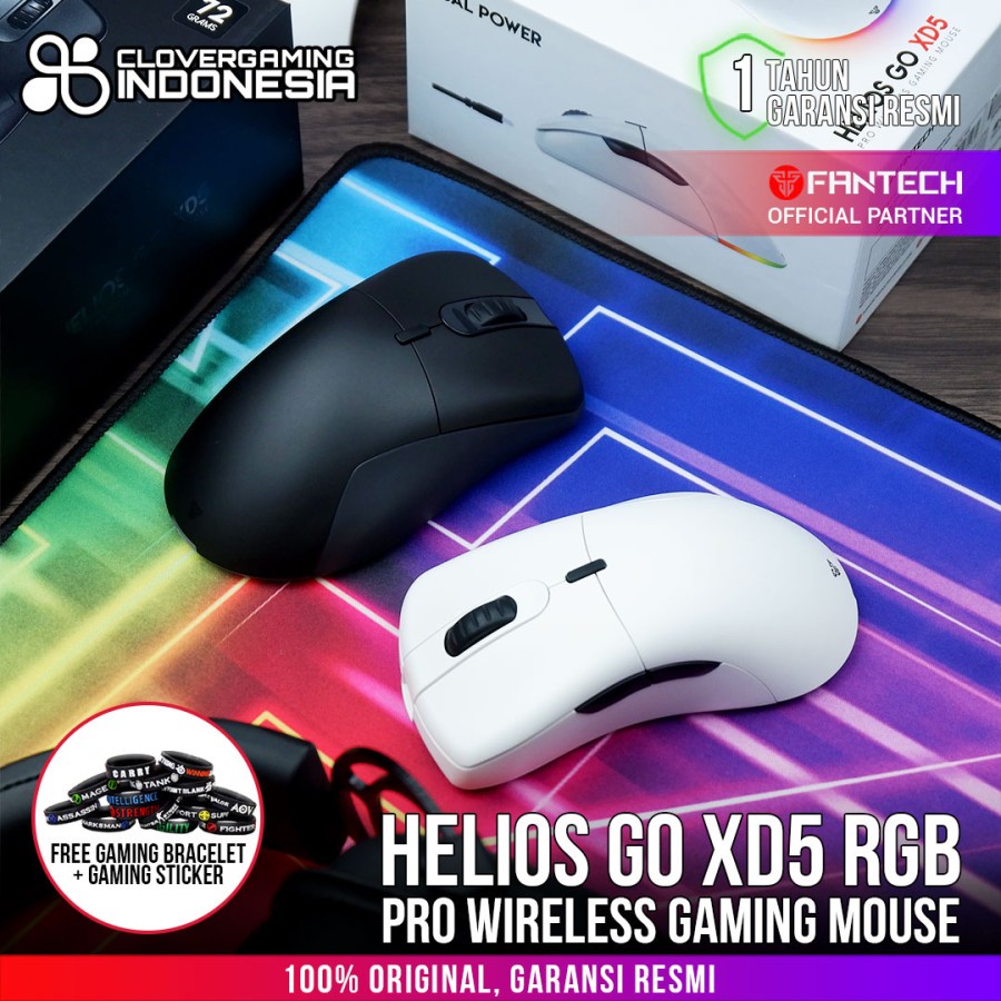 Jual Fantech Helios Go XD5 RGB - Pro Wireless Gaming Mouse | Shopee ...