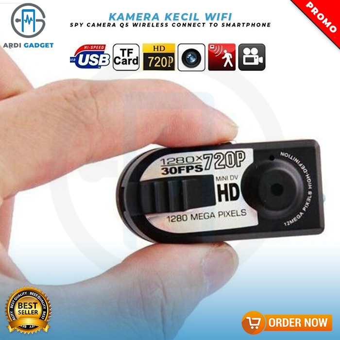Jual Kamera Pengintai Kecil Spy Camera Mini Dv Wifi Camera Q5 Camera ...
