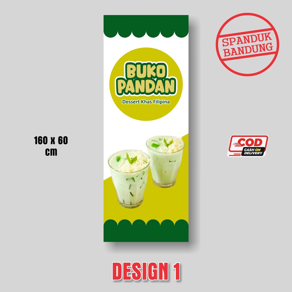 Jual spanduk buko pandan / banner buko pandan / spanduk banner buko ...