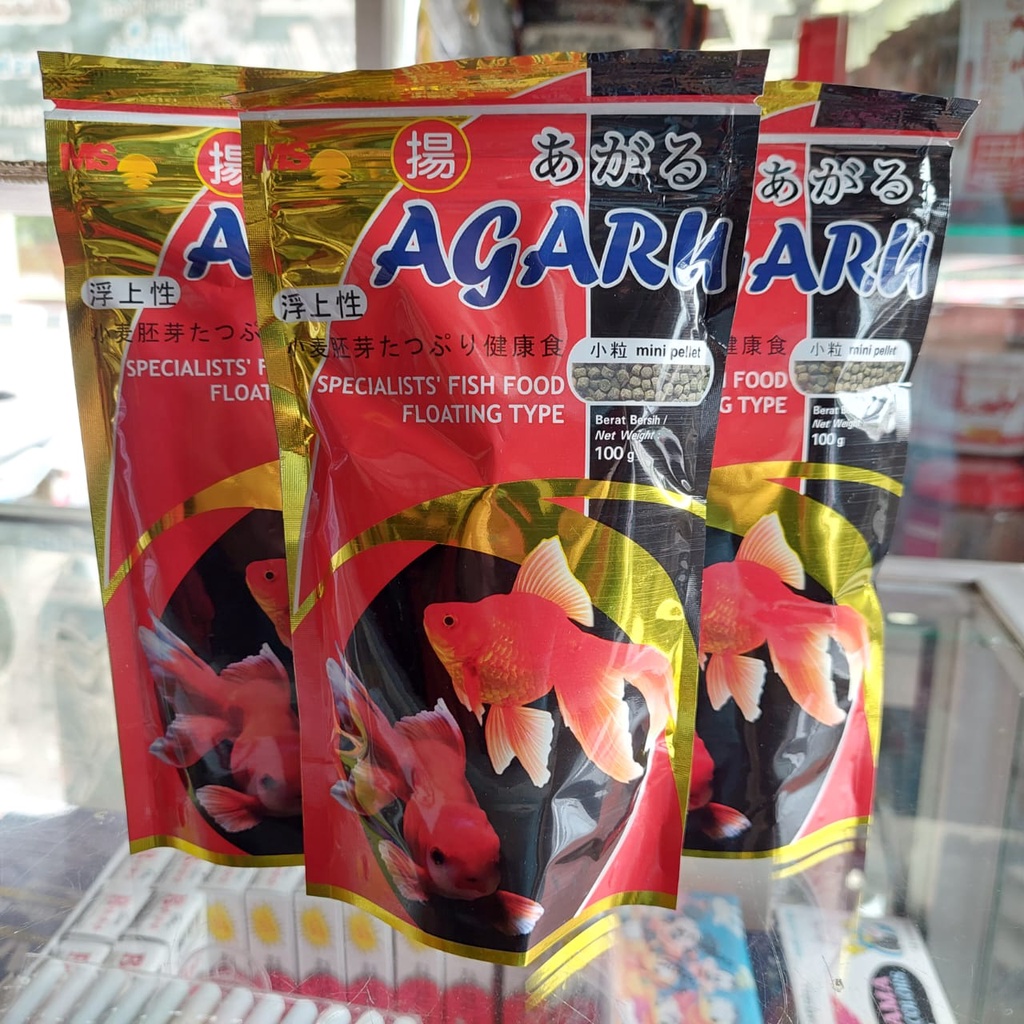 Jual Agaru 100g Floating dan Sinking Pakan Ikan Makanan Ikan Koi ...