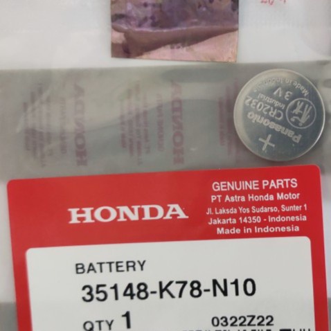 Jual Battery Remote 3V Honda ADV 150 160, PCX, Stylo, Vario 125 150 160 ...