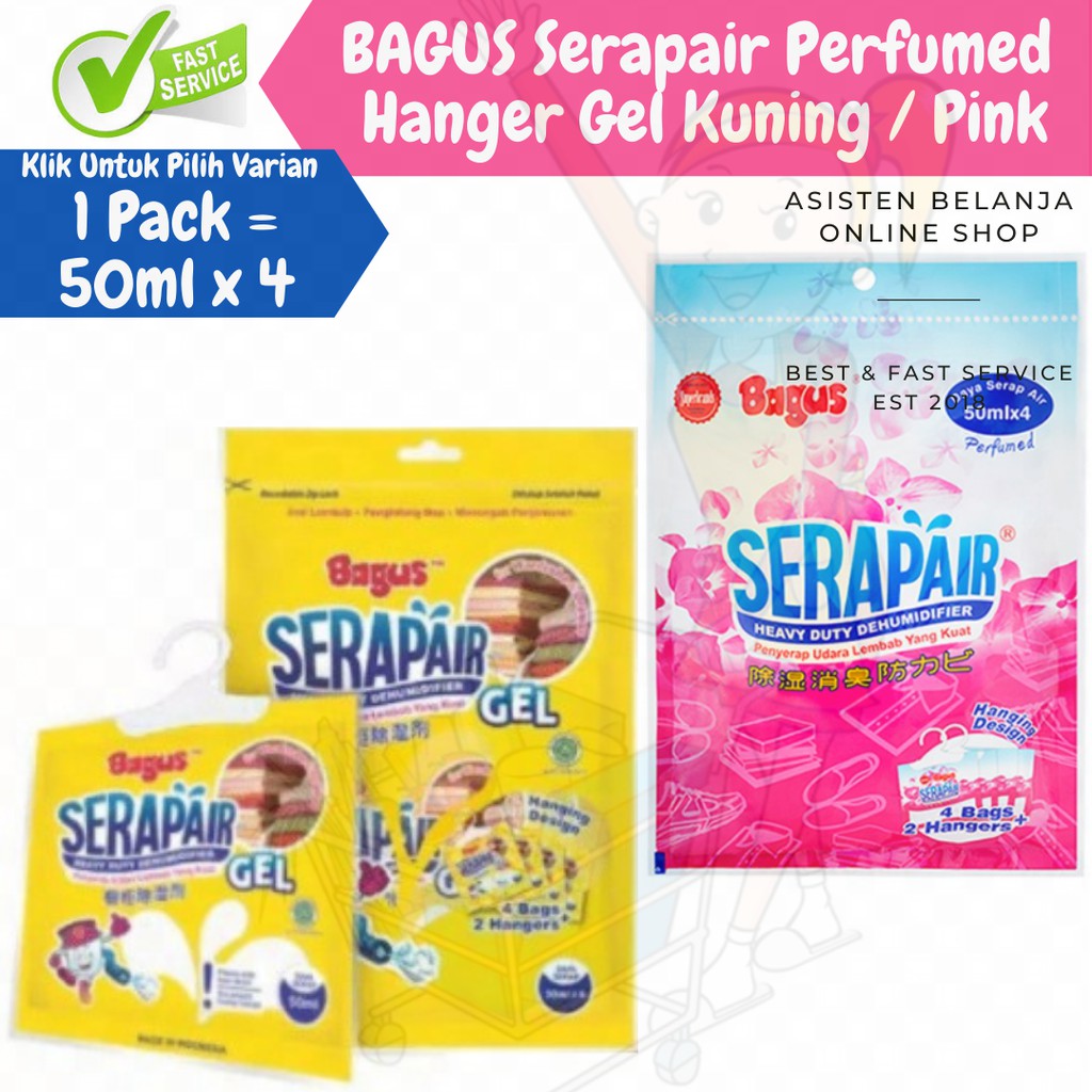 Jual Bagus Serap Air Perfumed Heavy Duty DeHumidifier Hanger 50ml x 4pc ...