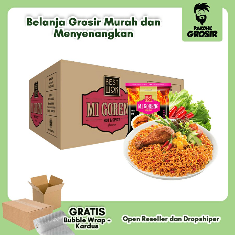 Jual Mie Best Wok 1 Dus ( isi 20 pcs ) / Mie Best Wok rasa Hot & spicy ...