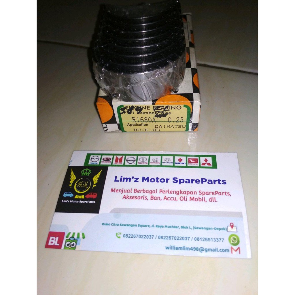 Jual Metal Jalan-Round Bearing Daihatsu Zebra S89 Oversize 0.25 Daido ...