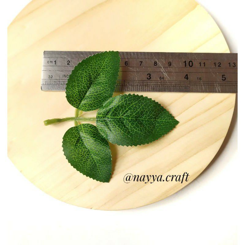 Jual Daun mawar daun aplikasi craft artificial leaf daun artificial 3 ...