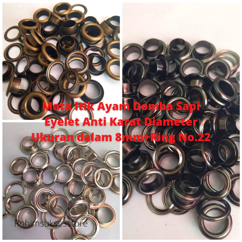 Jual Mata Itik Ayam Domba Sapi Eyelet Anti Karat Diameter Ukuran dalam ...