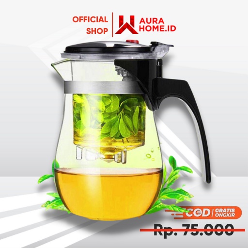 Jual Teko Pitcher Teh Chinese Teapot Maker 500ml / Teko Pitcher Kaca ...