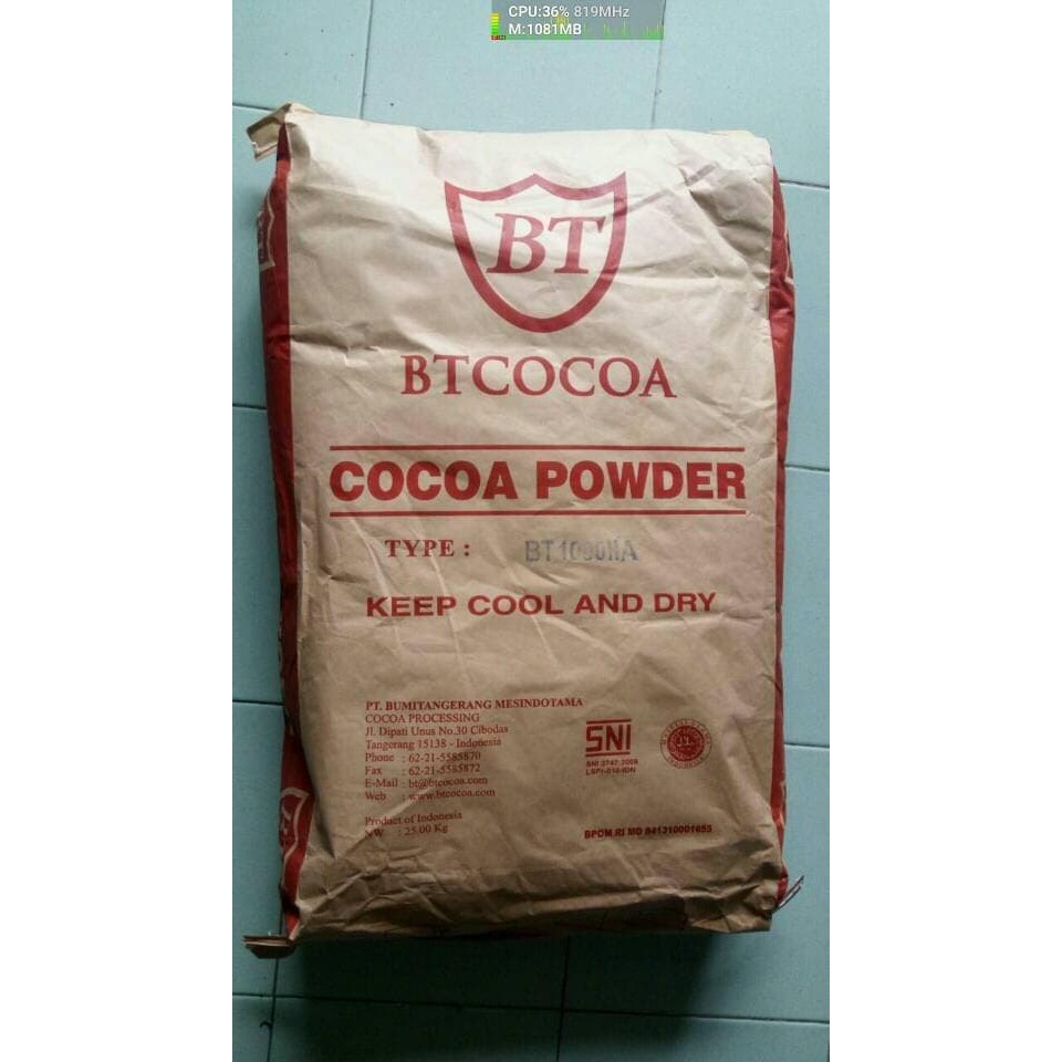 Jual coklat java dark classic bubuk powder bt cocoa sak zak isi 25kg ...
