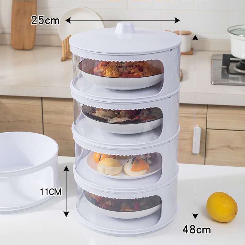 Jual [JAFA] FOOD STORAGE 4 TINGKAT RAK LAUK MAKANAN SUSUN 4 LAYERS ...