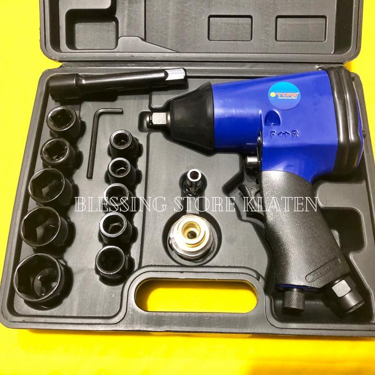 Jual AIR IMPACT SET / BAUT BOR OBENG ANGIN KOMPRESOR SET 1/2 INCH ...