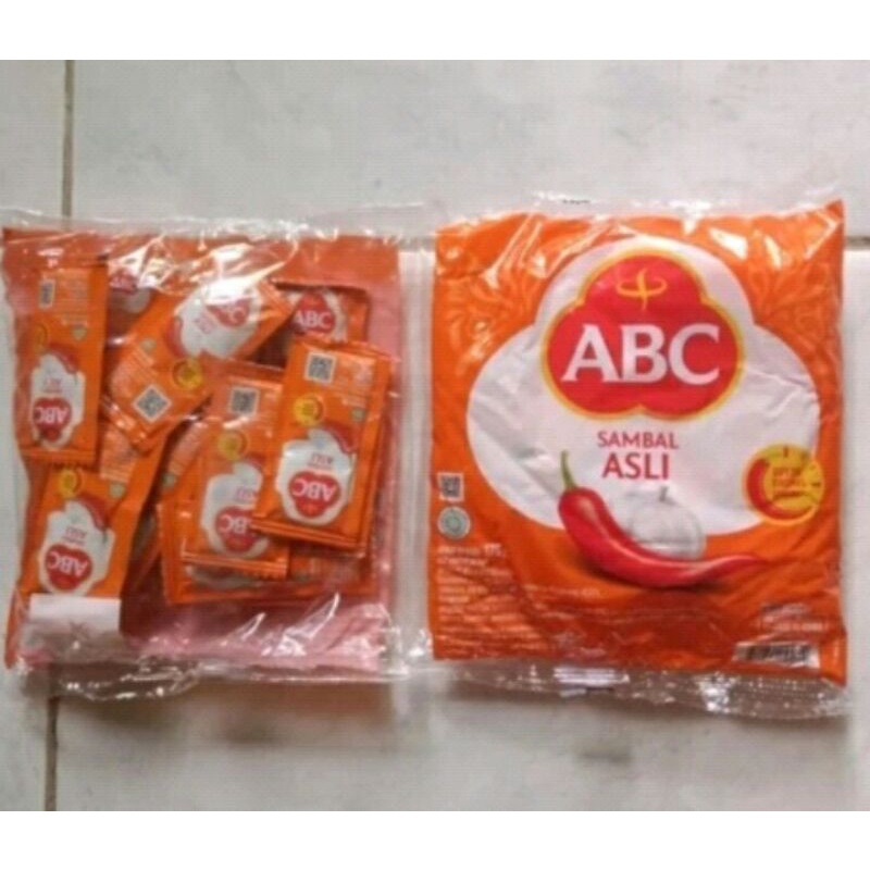 Jual ABC Saus Sambal Asli / Saos ABC Sachet (22 pcs) | Shopee Indonesia