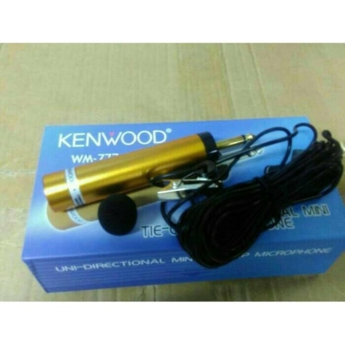 Jual KENWOOD WM-777 mic kancing mik jepit mikrofon microphone kabel ...