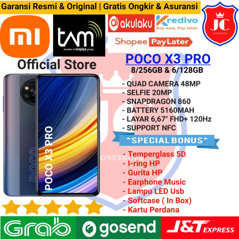 Jual XIAOMI POCO X3 PRO NFC RAM 8/256GB 6/128GB GARANSI RESMI TAM ...