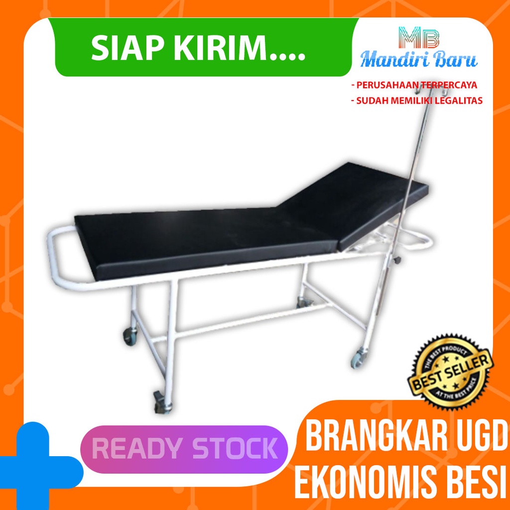 Jual Brangkar UGD Ekonomis Bahan Besi/ Stainless/ Brangkar rumah sakit ...