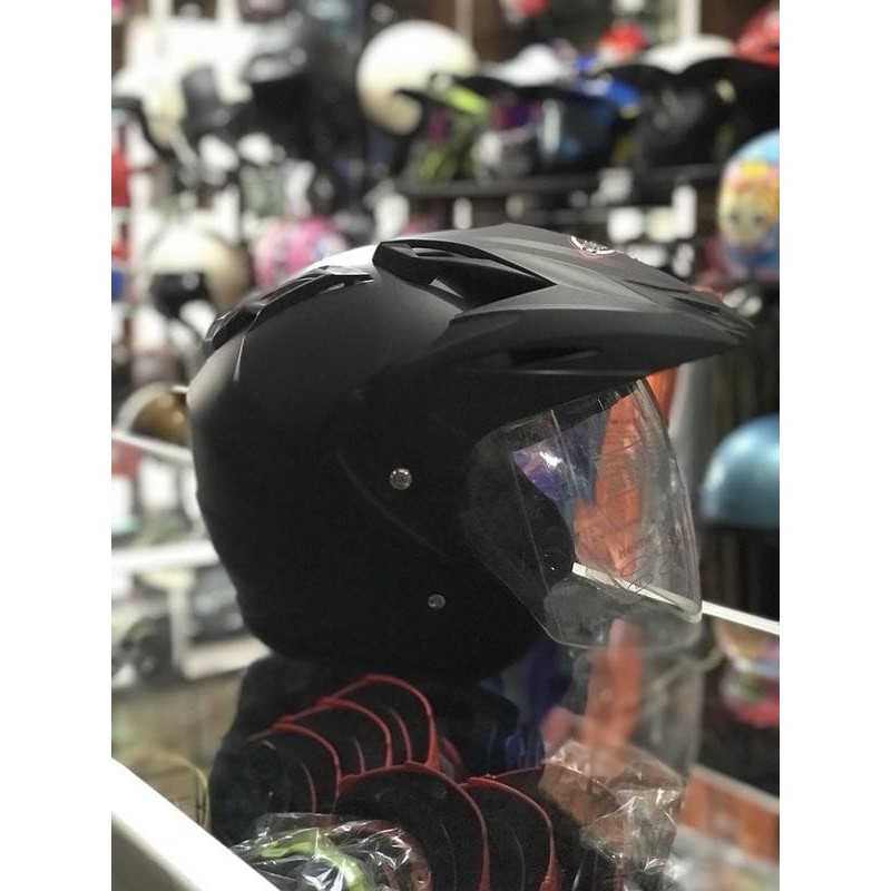 Jual Helm Half Face ukuran XL XXL Transformer Hitam Doff | Shopee Indonesia